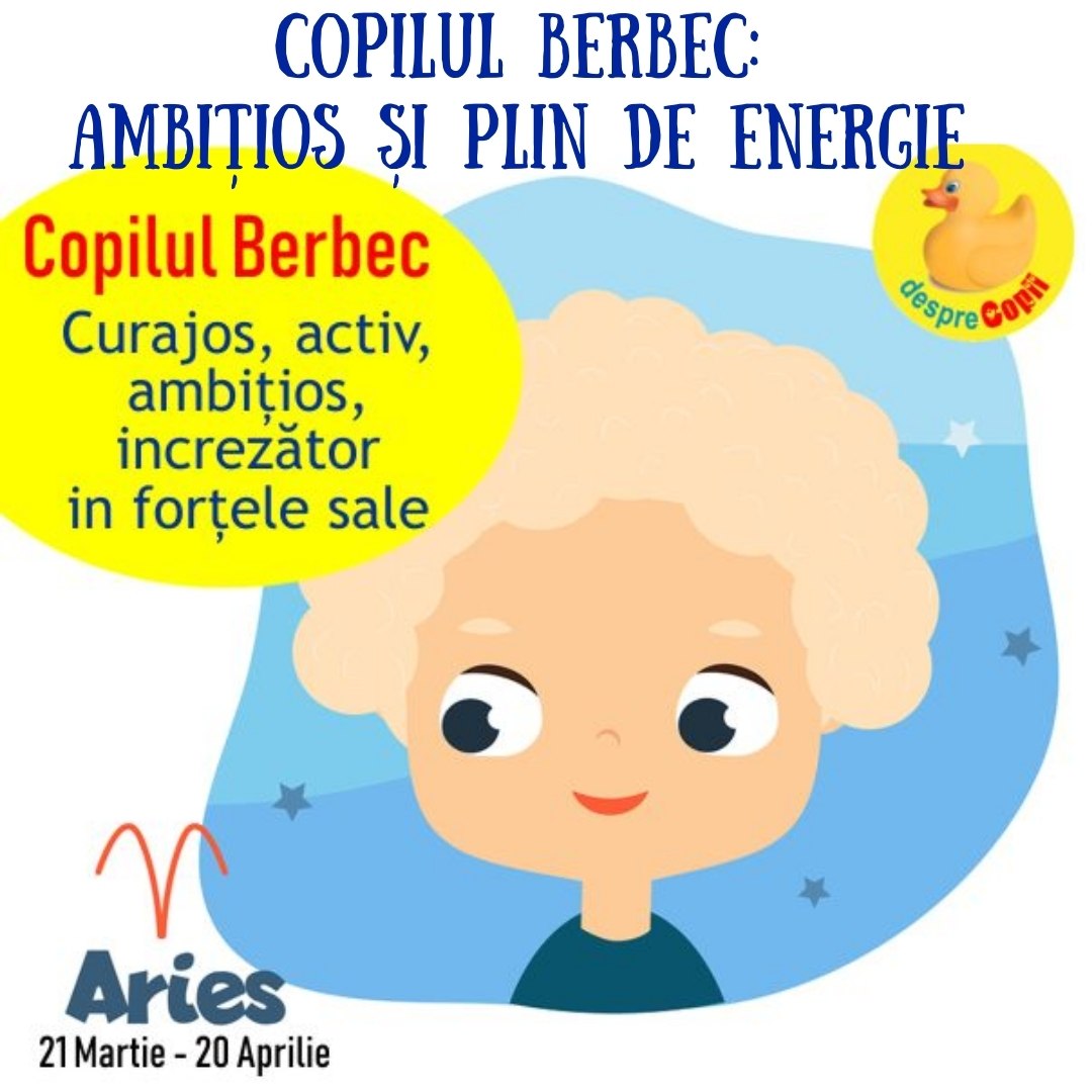 Copilul Berbec - horoscopul copiilor - ambitios si plin de energie ...
