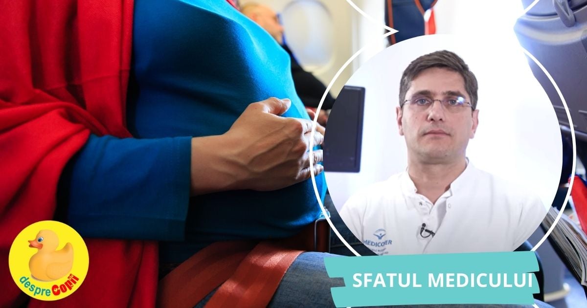 Pot calatori cu avionul in timpul sarcinii? Iata sfatul medicului ...